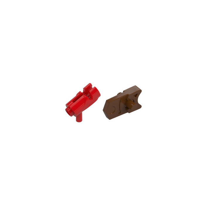 LEGO Red Shooter Gun with Reddish Brown Trigger | Brick Owl - LEGO ...