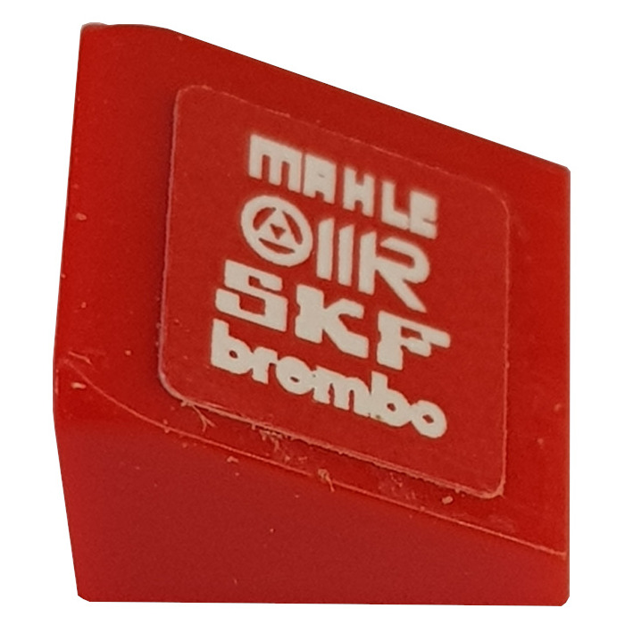 LEGO Slope 1 x 1 (31°) with 'MAHLE', 'OMR', 'SKF' and 'brembo' Left ...