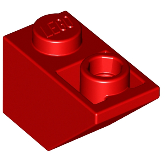 LEGO Red Slope 1 x 2 (45°) Inverted (3665) | Brick Owl - LEGO Marketplace