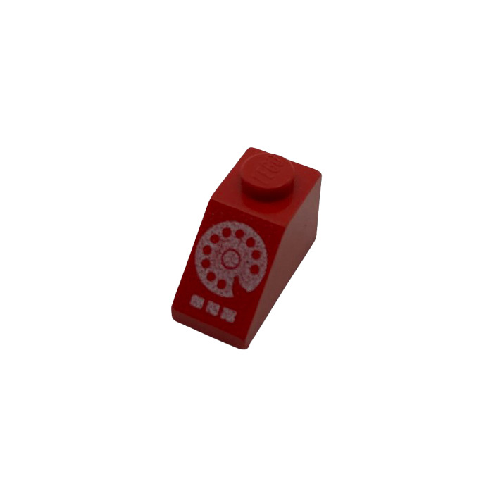 LEGO Slope 1 x 2 (45°) with Phone Dial without Centre Stud | Brick Owl ...