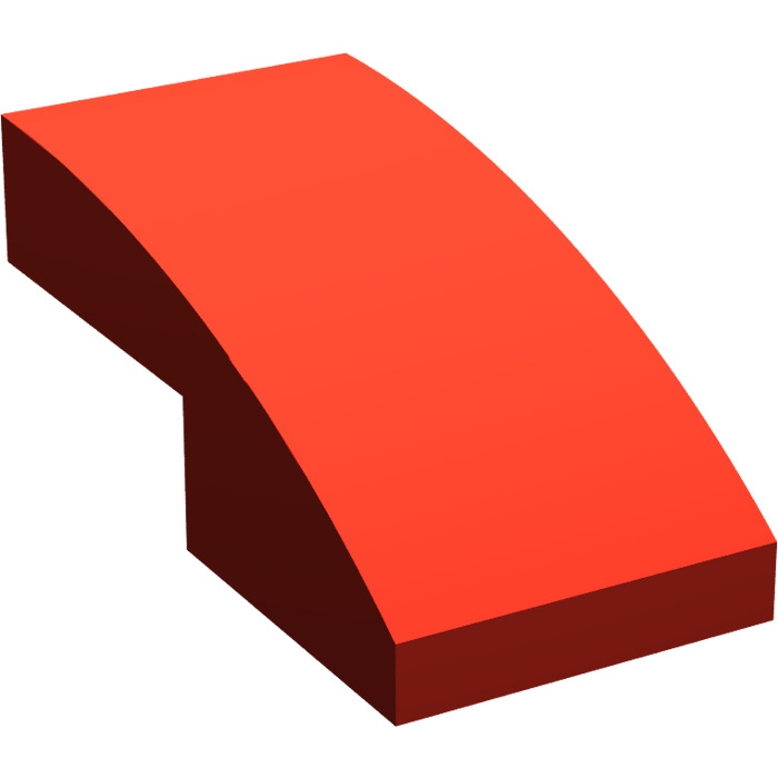 LEGO Red Slope 1 x 2 Curved (3593 / 11477) | Brick Owl - LEGO Marketplace