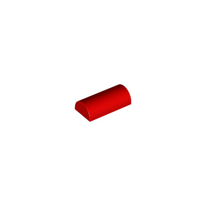 LEGO Red Slope 2 x 4 Curved with Groove (6192 / 30337) | Brick Owl ...