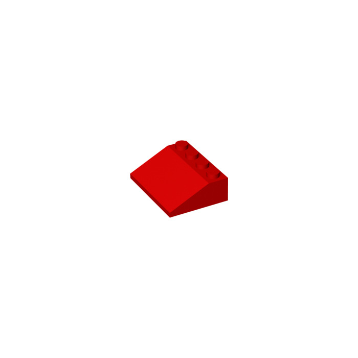 LEGO Red Slope 3 x 4 (25°) (3016 / 3297) | Brick Owl - LEGO Marketplace