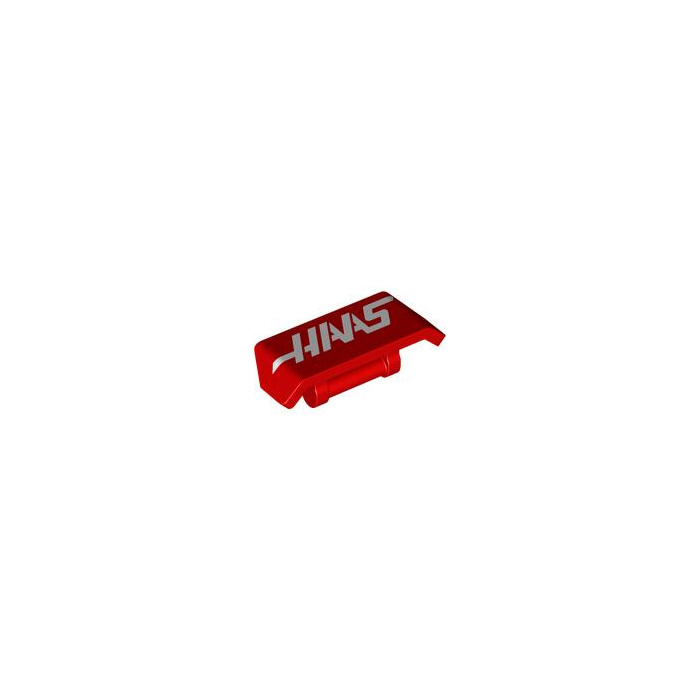 LEGO Red Spoiler with Handle with ‘HAAS’ (98834 / 111010) | Brick Owl