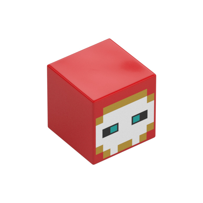LEGO Square Minifigure Head with Crimson Warrior Face (19729) | Brick Owl