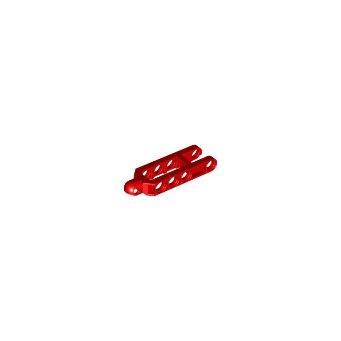 LEGO Red Suspension Arm with Rounded Ball Socket (Beveled Ball Socket ...