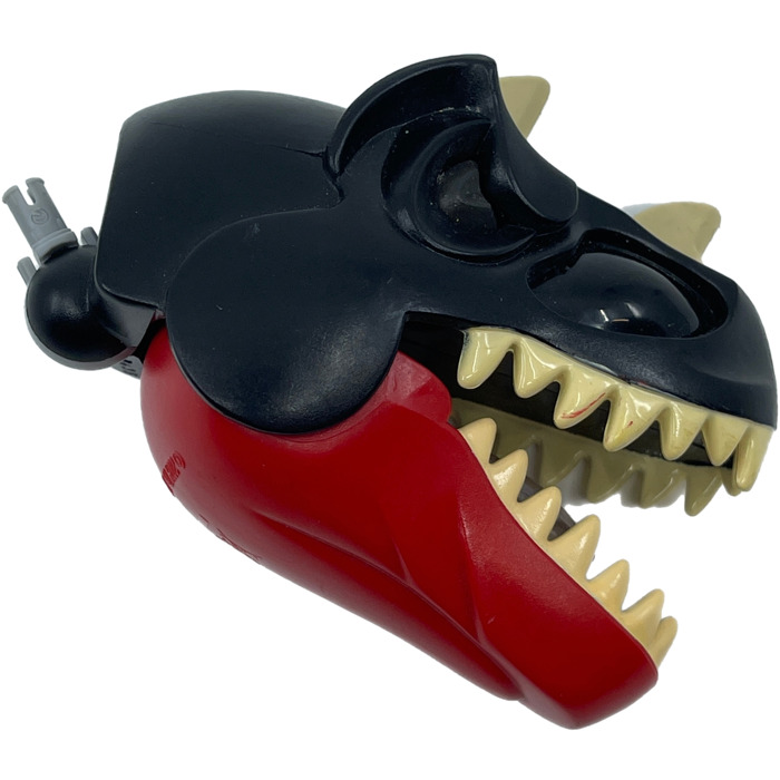 LEGO Red T-Rex Head with Black Top and Light-Up Eyes (54617 / 54643 ...