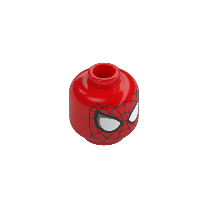 LEGO Red The Amazing Spider-Man Minifigure Head (3274 / 104688) | Brick ...
