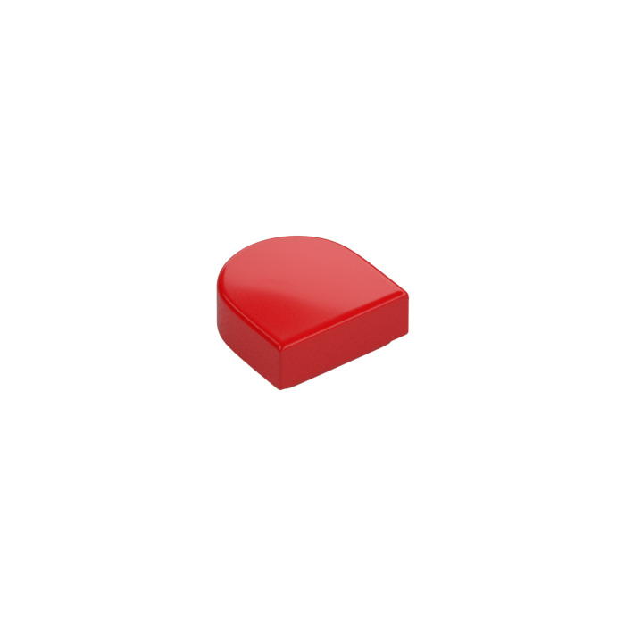 LEGO Tile 1 x 1 Half Oval with Black Line (24246) | Brick Owl
