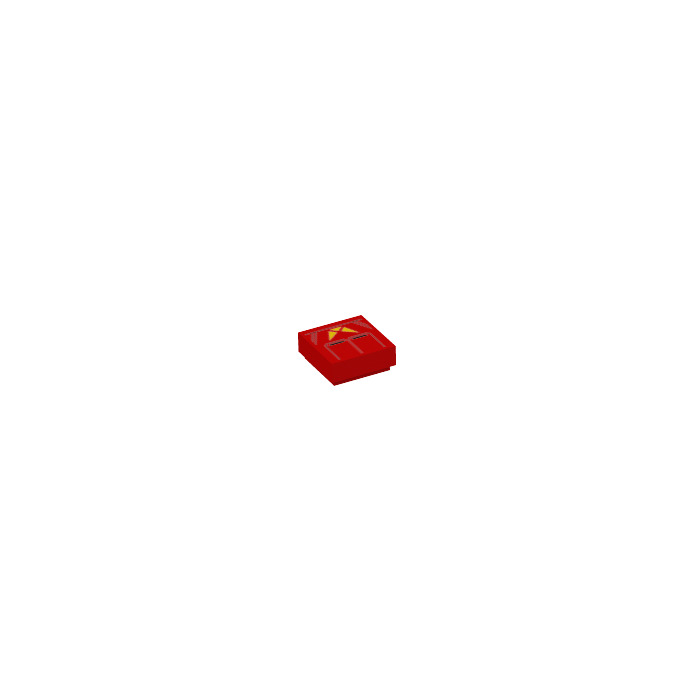 LEGO Red Tile 1 x 1 with Sith Jet Pack Controls with Groove (3070 / ...