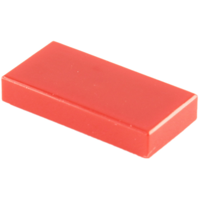LEGO Red Tile 1 x 2 with Groove (3069 / 113477) | Brick Owl