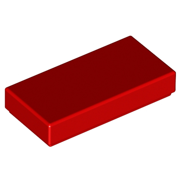 LEGO Red Tile 1 x 2 with Groove (3069 / 30070) | Brick Owl - LEGO ...