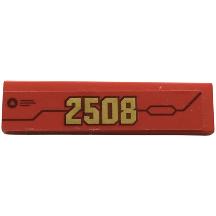 LEGO Tile 1 x 4 with 2508 Sticker (2431) | Brick Owl - LEGO Marketplace
