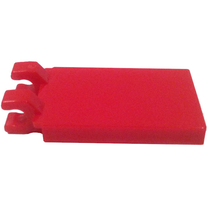 LEGO Red Tile 2 x 3 with Horizontal Clips (Angled Clips) (30350 ...