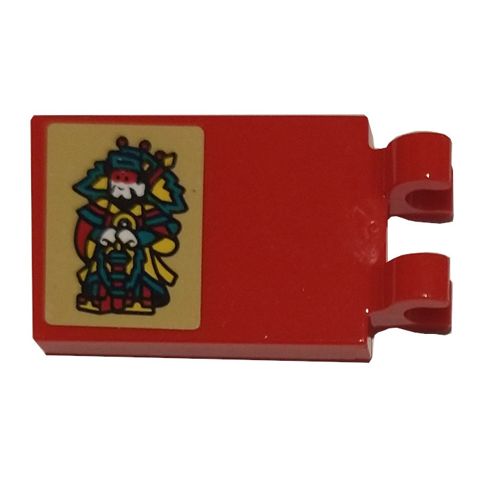 LEGO Tile 2 x 3 with Horizontal Clips with Emperor looking left Sticker ...