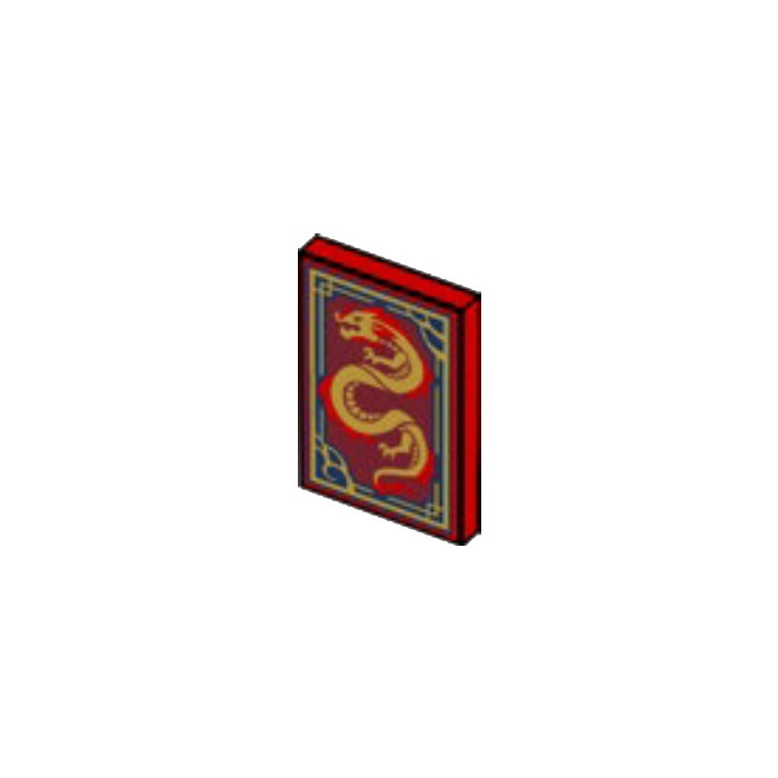 LEGO Red Tile 2 x 3 with Snake (26603 / 110218) | Brick Owl