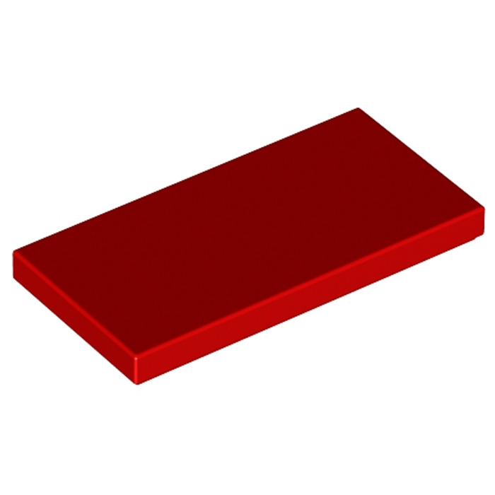 LEGO Red Tile 2 x 4 (87079) | Brick Owl - LEGO Marketplace