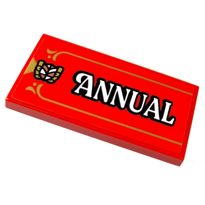 LEGO Tile 2 x 4 with Annual Sticker (87079) | Brick Owl - LEGO Marketplace