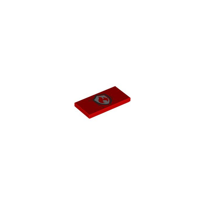 LEGO Red Tile 2 x 4 with Fire Logo (87079 / 111378) | Brick Owl