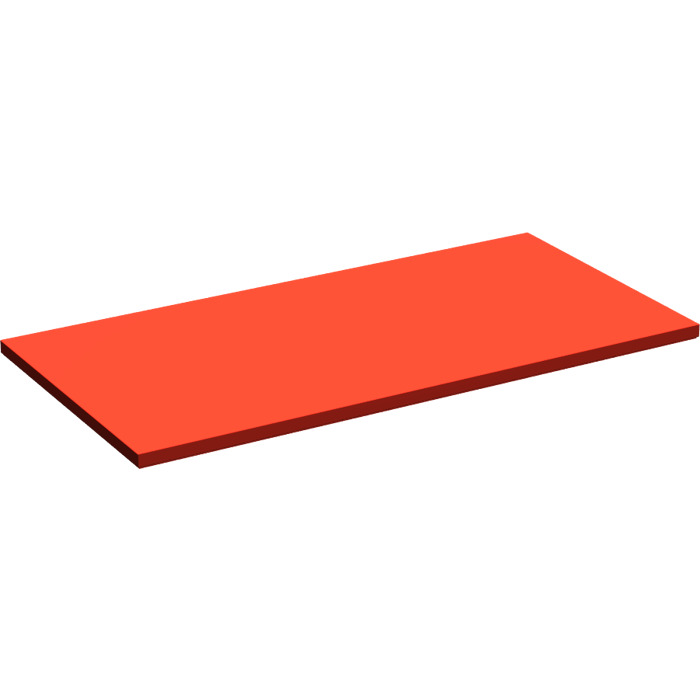 LEGO Red Tile 8 x 16 with Bottom Tubes Around Edge (48288) | Brick Owl ...