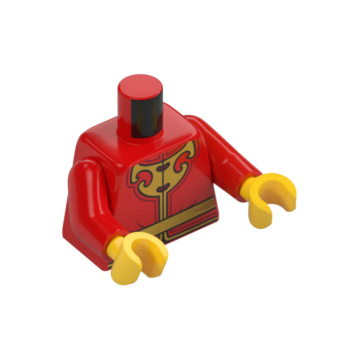 LEGO Red Torso for Lion Dance (973) | Brick Owl - LEGO Marketplace