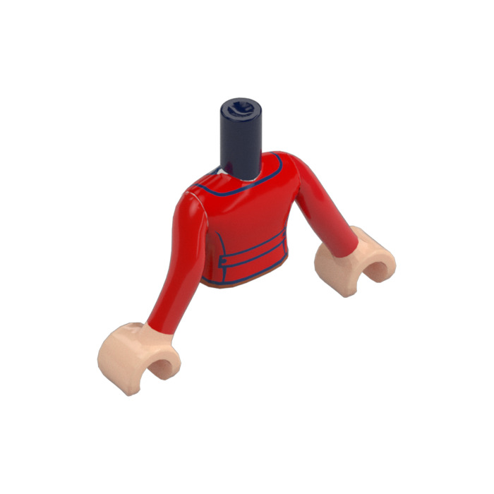 LEGO Red Torso with stripes (73152 / 92456) | Brick Owl - LEGO Marketplace