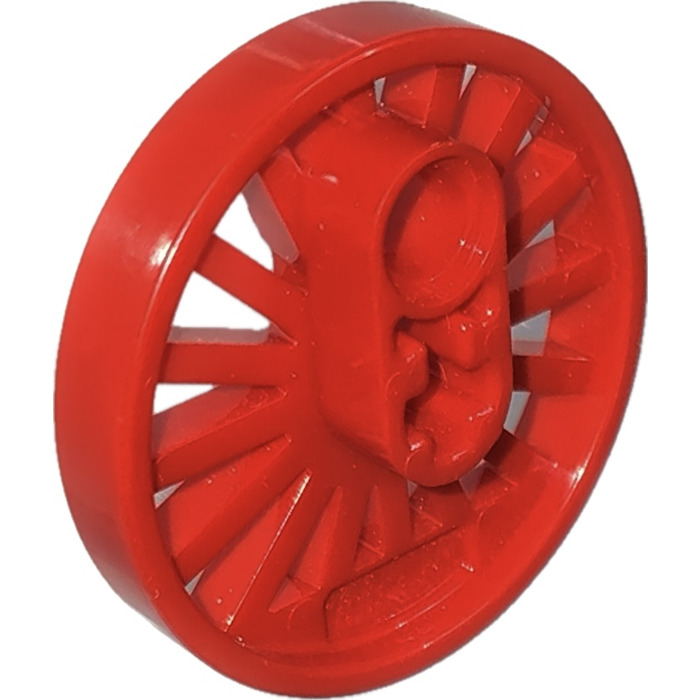 LEGO Red Train Wheel Large Ø30 with Axlehole and Pinhole without Flange ...