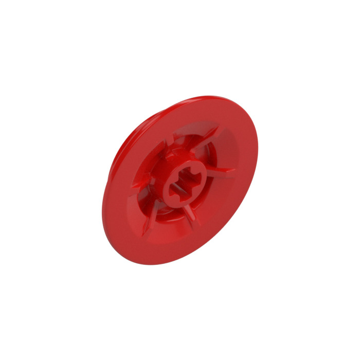 LEGO Red Train Wheel with Axle Hole and Friction Band (55423 / 65629 ...