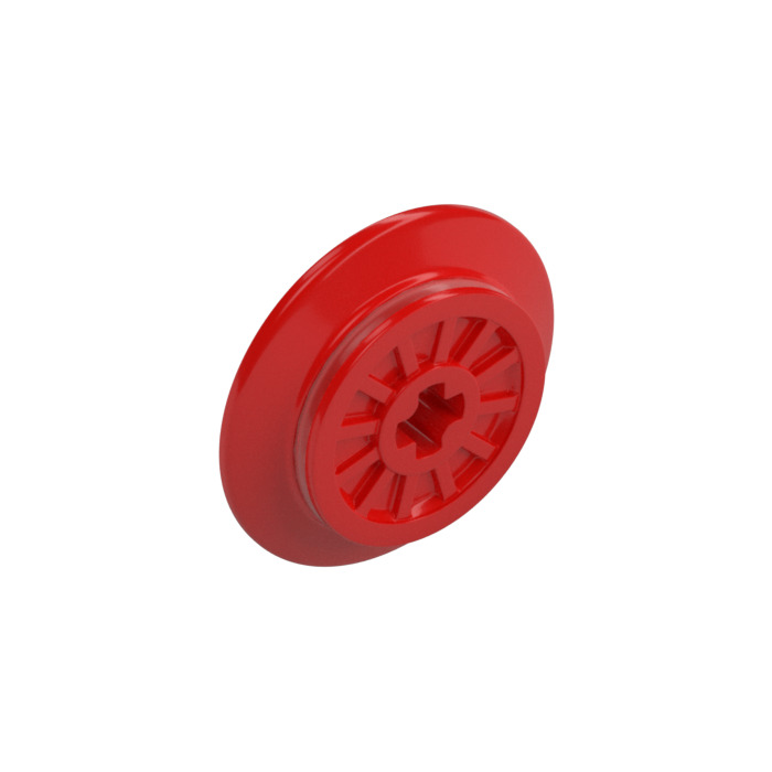 LEGO Red Train Wheel with Axle Hole and Friction Band (55423 / 65629 ...