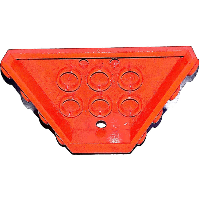 LEGO Red Trapezoid Tipper End with Pins (3145) | Brick Owl