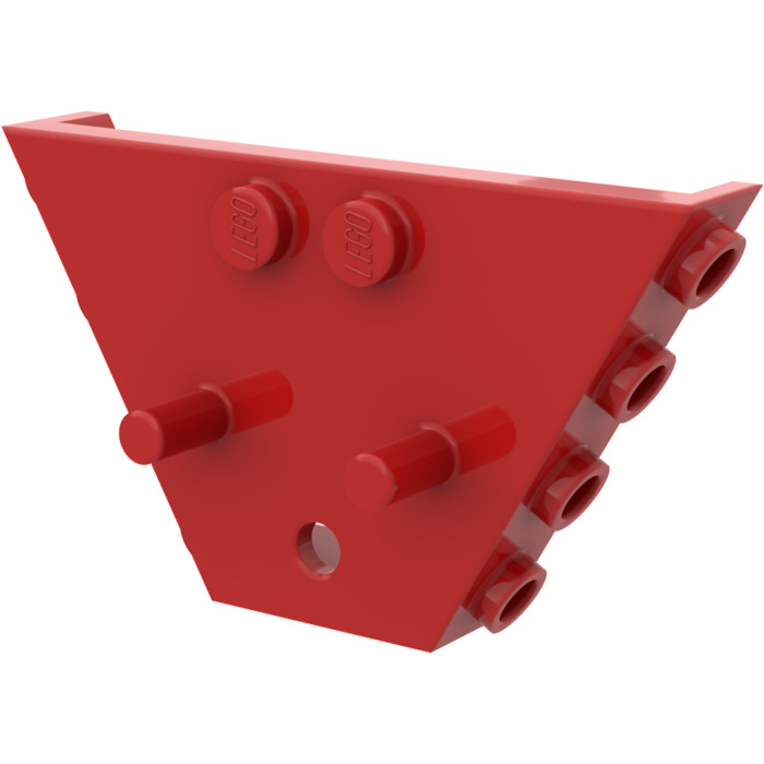 LEGO Red Trapezoid Tipper End with Pins (3145) | Brick Owl - LEGO ...
