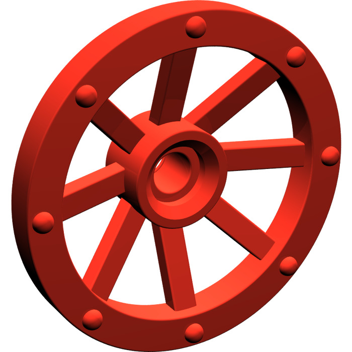 LEGO Red Wagon Wheel Ø27 Small (2470) | Brick Owl - LEGO Marketplace