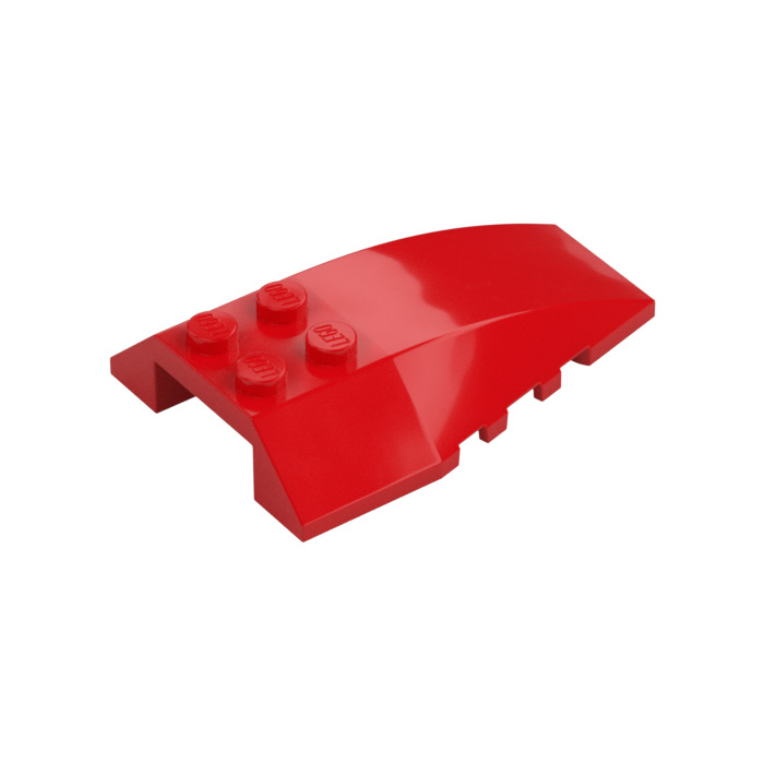 LEGO Red Wedge 6 x 4 Triple Curved (8132 / 43712) | Brick Owl