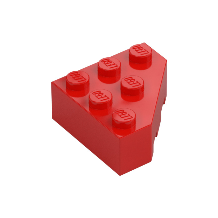 LEGO Red Wedge Brick 3 x 3 without Corner (30505) | Brick Owl - LEGO ...