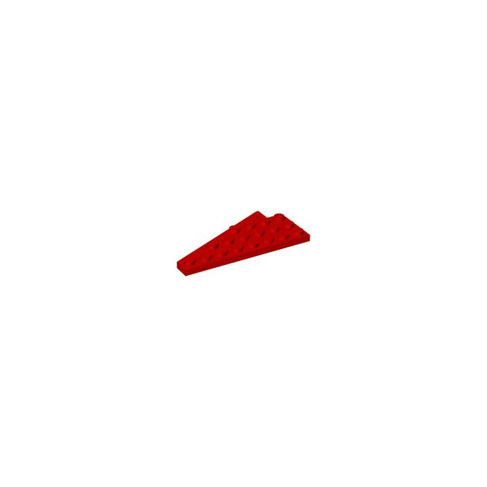 LEGO Red Wedge Plate 4 x 8 Wing Right with Underside Stud Notch (3934 / ...