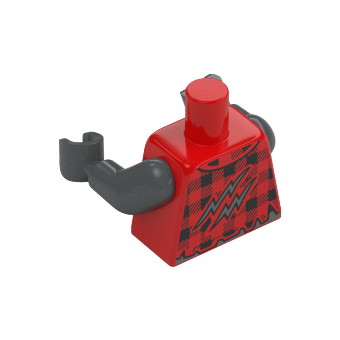 LEGO Red Werewolf Minifig Torso (973) | Brick Owl - LEGO Marketplace