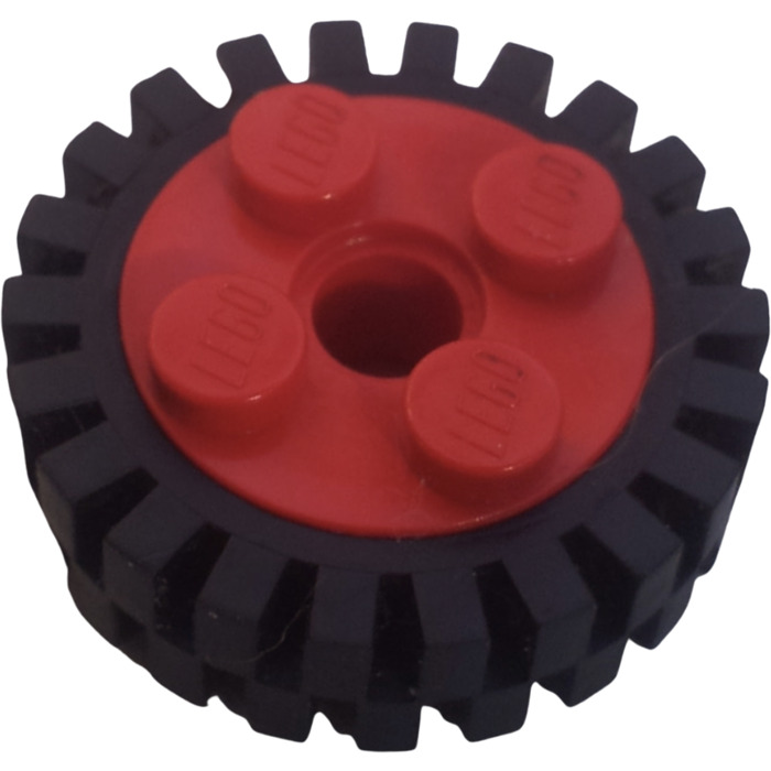 LEGO Wheel Rim 10 x 17.4 with 4 Studs and Technic Peghole with Narrow ...