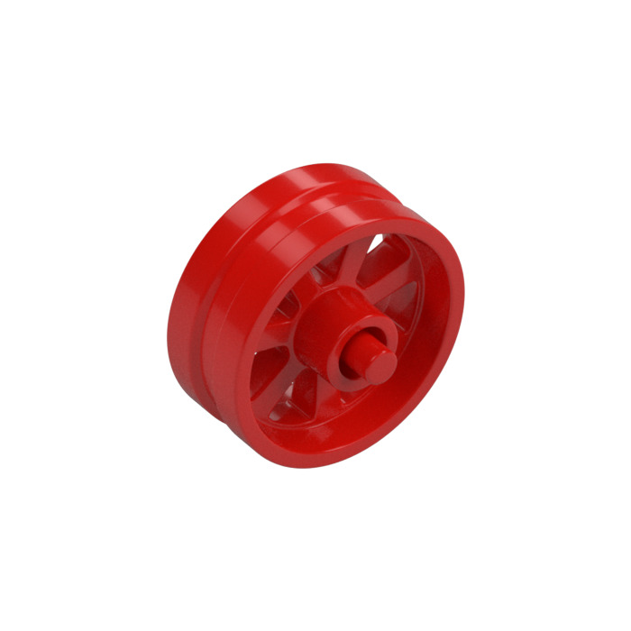LEGO Red Wheel Rim Ø14.6 x 6 with Spokes and Stub Axles (50862) | Brick ...