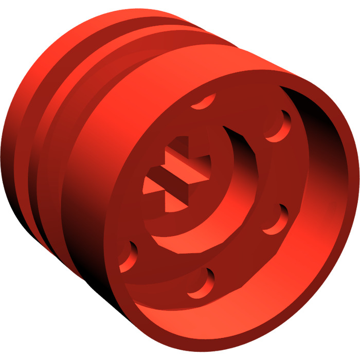 LEGO Red Wheel Rim Ø18 x 14 with Axle Hole (55982) | Brick Owl - LEGO ...