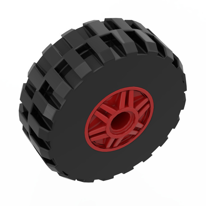 LEGO Red Wheel with Tire 37 x 14 | Brick Owl - LEGO Marketplace