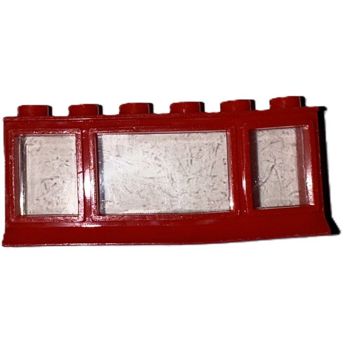 LEGO Window 1 x 6 x 2 with Extended Lip and Solid Studs and Fixed Glass ...