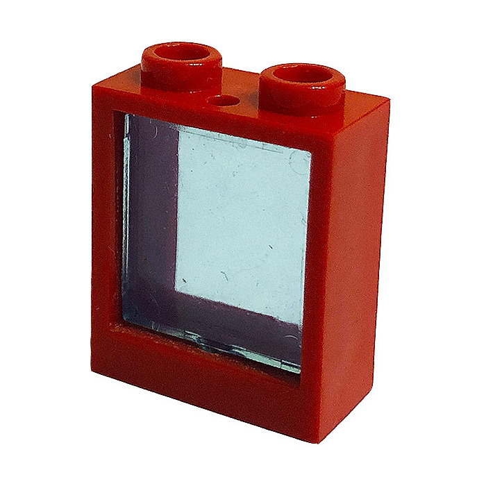 LEGO Red Window with Transparent Light Blue Glass | Brick Owl - LEGO ...