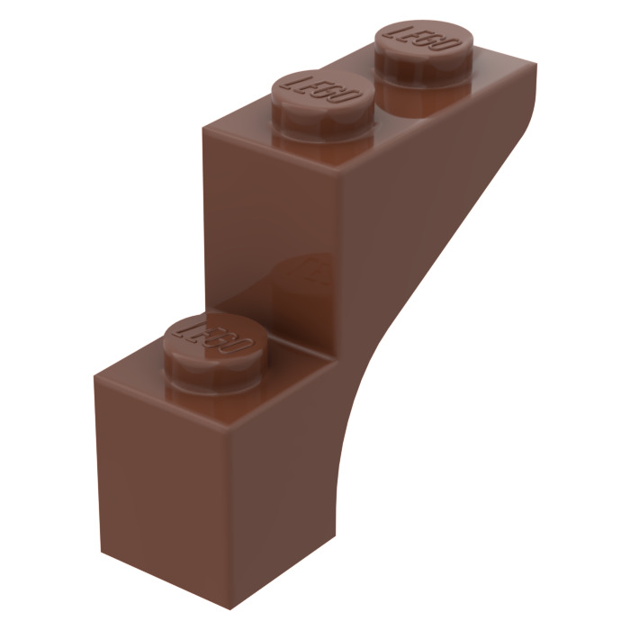 LEGO Reddish Brown Arch 1 x 3 x 2 with Curved End (88292) | Brick Owl