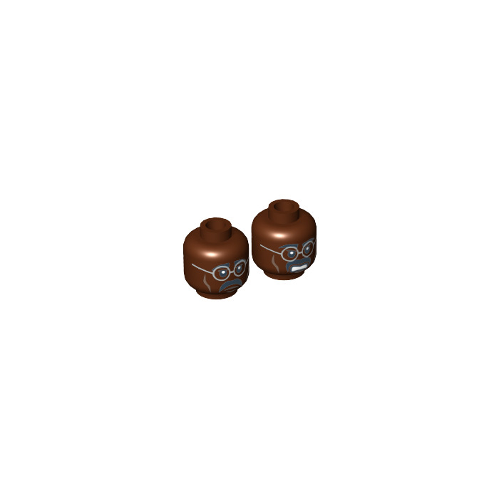 LEGO Reddish Brown Baxter Stockman Head (3626 / 13238) | Brick Owl ...