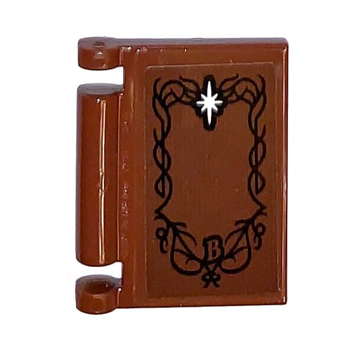 LEGO Book Cover with White Star and 'B' Sticker (24093) | Brick Owl ...
