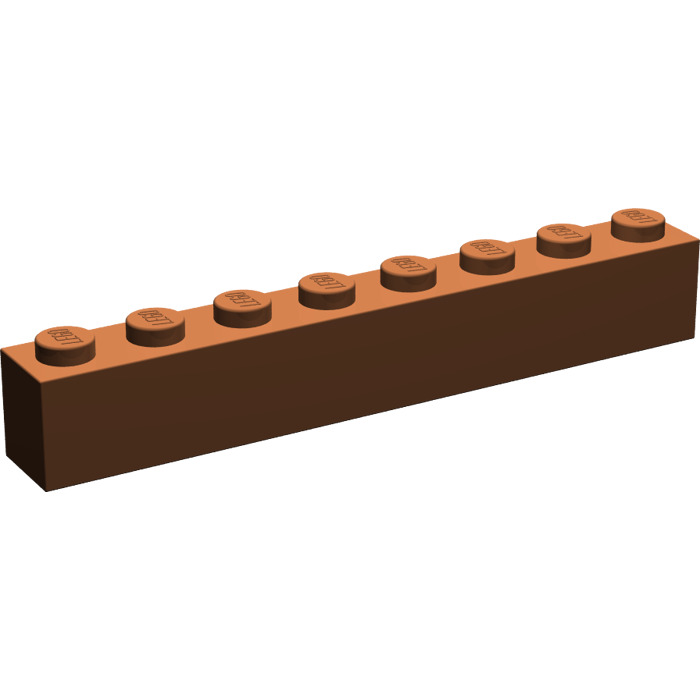 LEGO Reddish Brown Brick 1 x 8 (3008) | Brick Owl - LEGO Marketplace