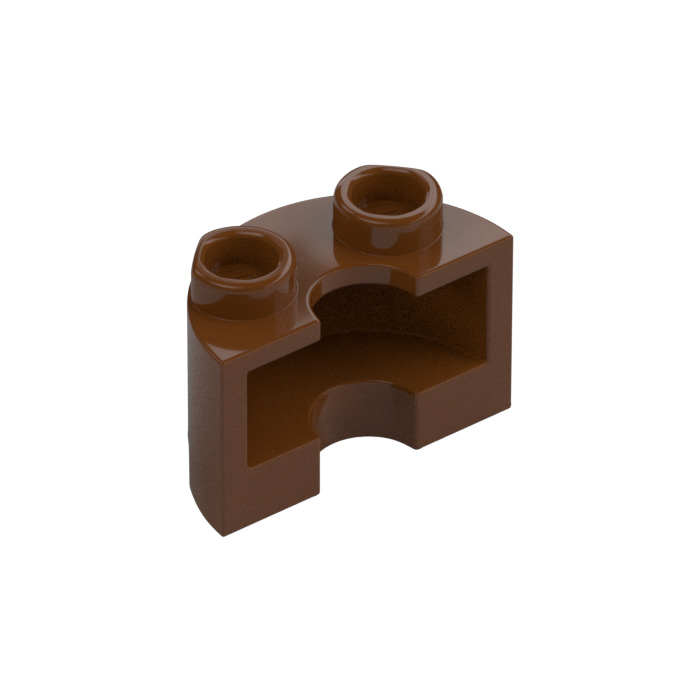 LEGO Reddish Brown Cylinder 1 x 2 Half (7538 / 68013) | Brick Owl