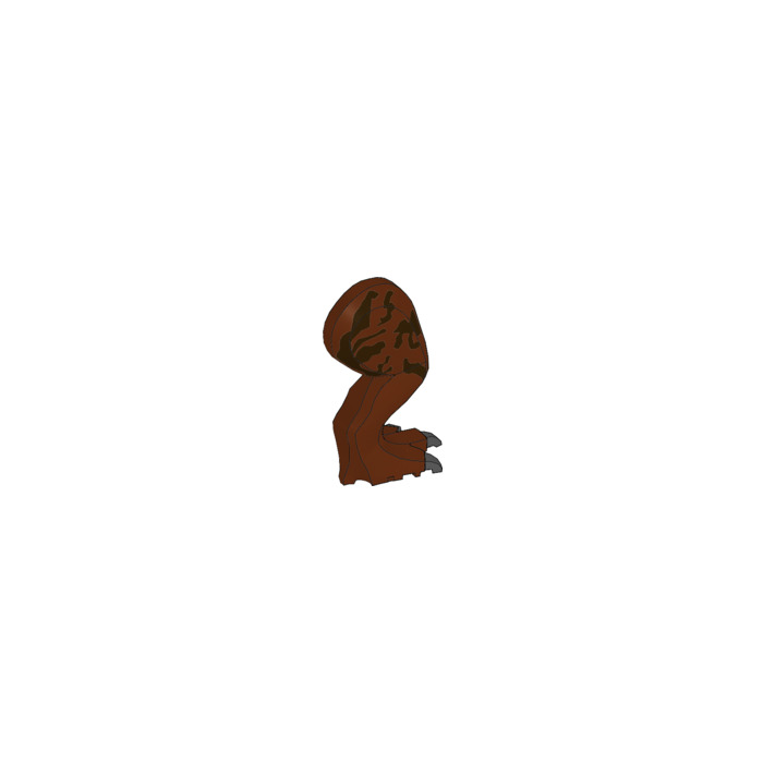 LEGO Reddish Brown Dinosaur Back Right Leg with Long Claws with Brown ...