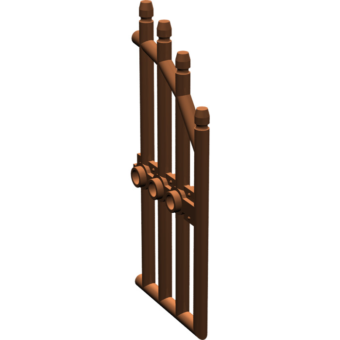 LEGO Reddish Brown Door 1 x 4 x 9 Arched Gate with Bars (42448) | Brick ...
