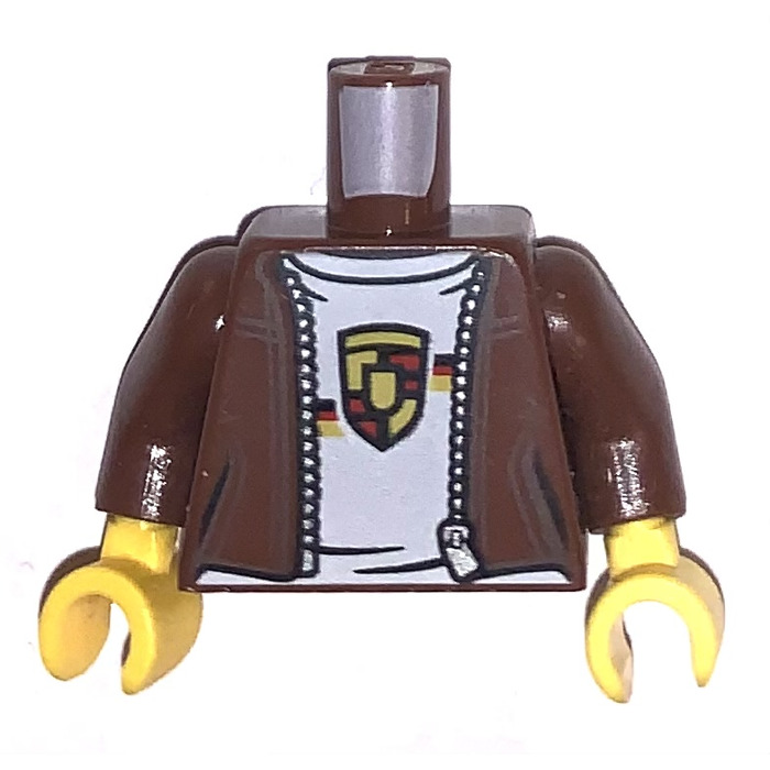 LEGO Reddish Brown Driver with Porsche Shirt Minifig Torso (973 / 76382 ...